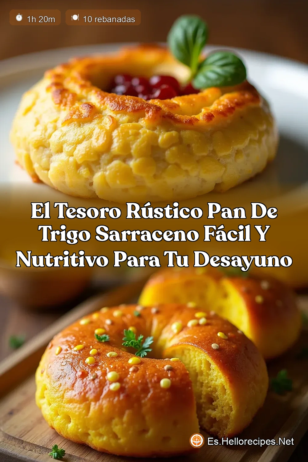 Receta de Pan de Trigo Sarraceno Esponjoso y Saludable