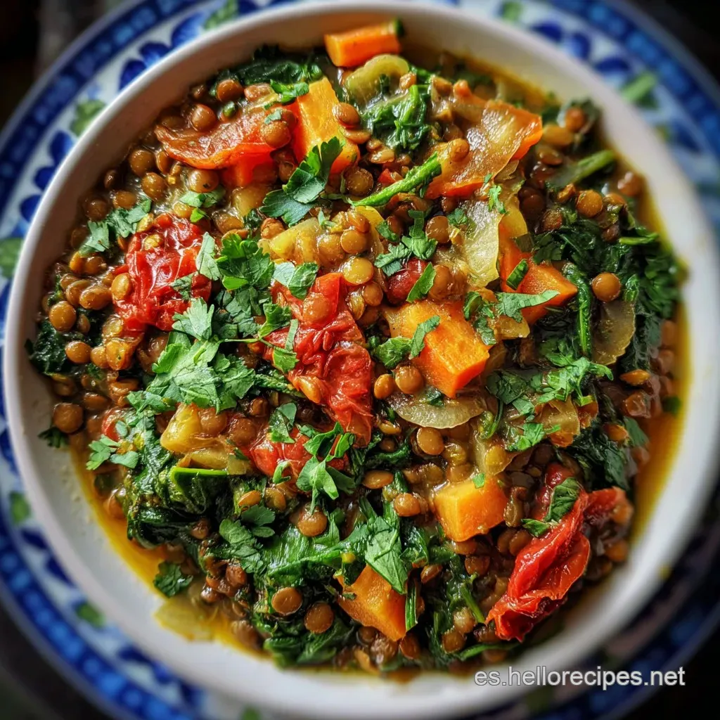 Receta con Lentejas y Verduras Fácil: Guisadas con Arroz